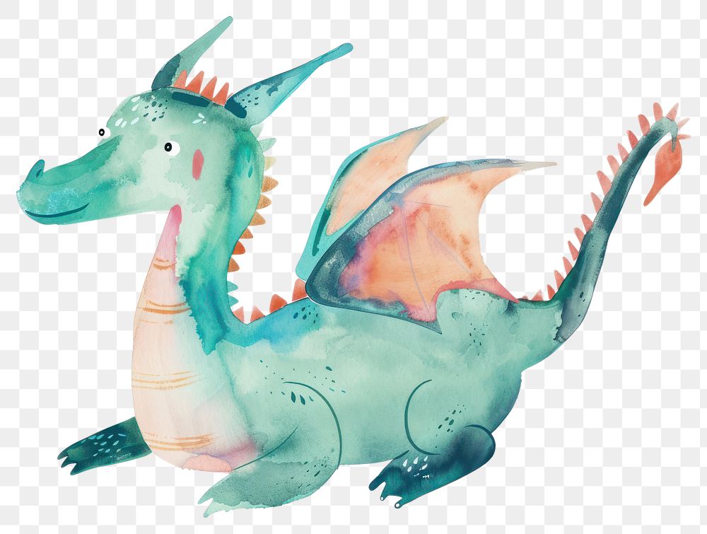 PNG Cute dragon illustration whimsical | Free PNG - rawpixel