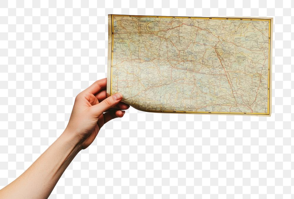 PNG Hand holding map exploration | Free PNG - rawpixel