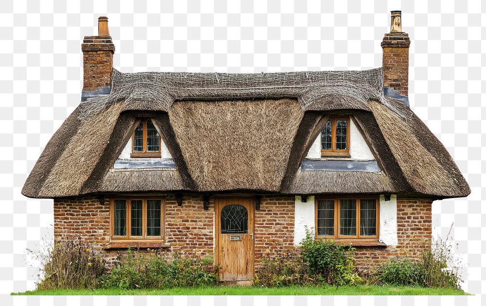 PNG English cottage architecture thatched | Free PNG - rawpixel