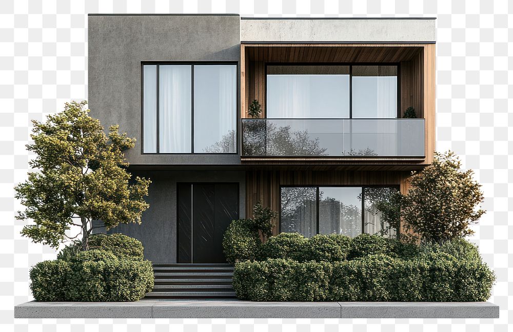 PNG Modern house architecture building | Free PNG - rawpixel