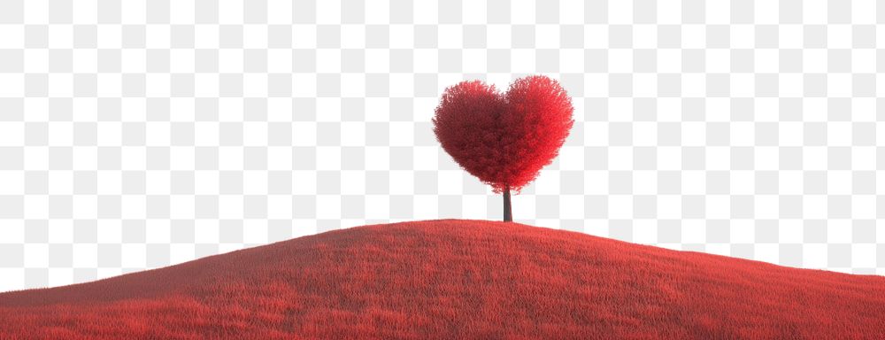 PNG Red grass hill landscape | Free PNG - rawpixel