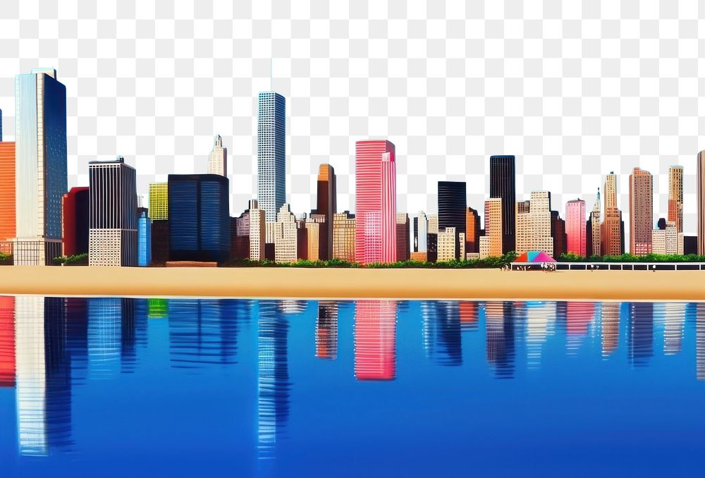 PNG City landscape borders architecture | Free PNG - rawpixel