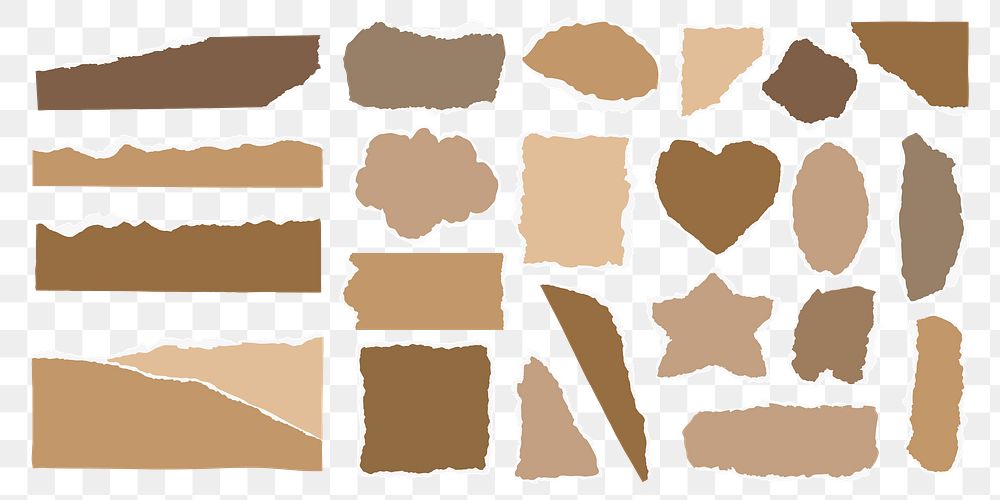 PNG Torn paper shapes collection | Free PNG - rawpixel