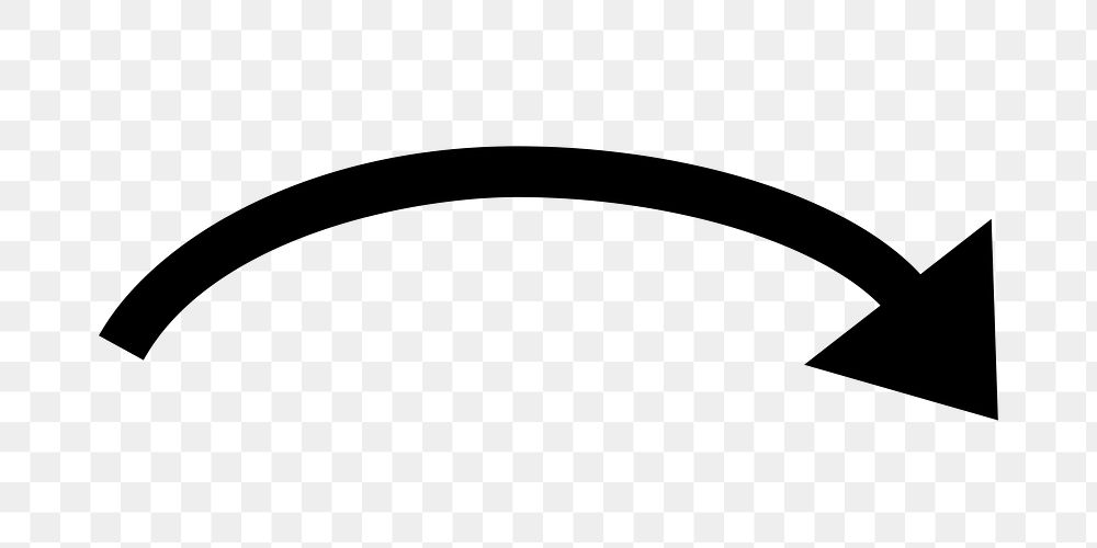 PNG Curved black arrow icon | Premium Icons - rawpixel