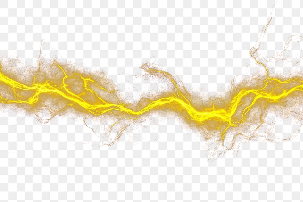 PNG Yellow lightning streak effect | Free PNG - rawpixel