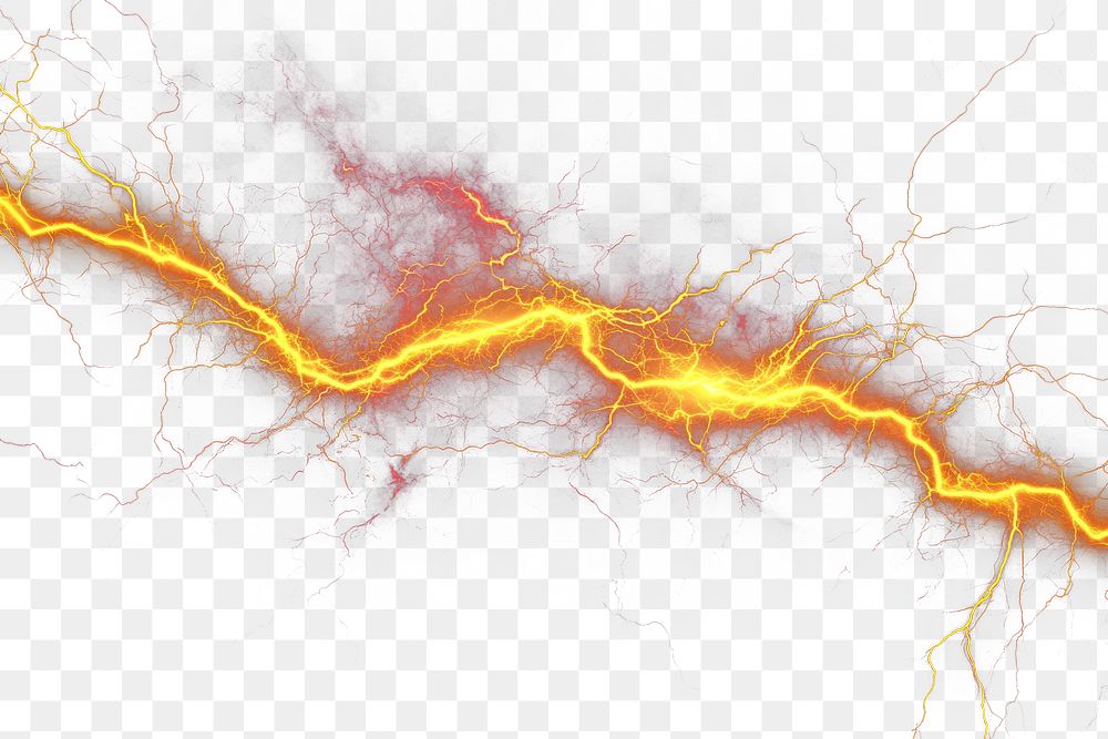 PNG Orange-yellow lightning streak effect | Free PNG - rawpixel
