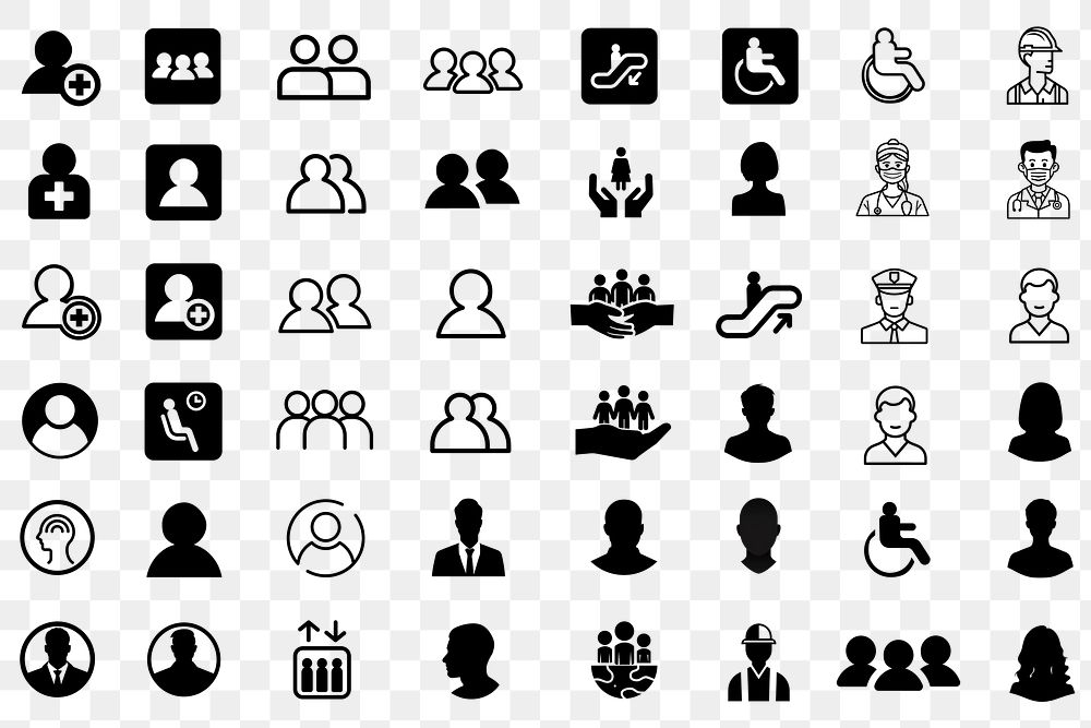 PNG Diverse user icon collection | Premium PNG - rawpixel