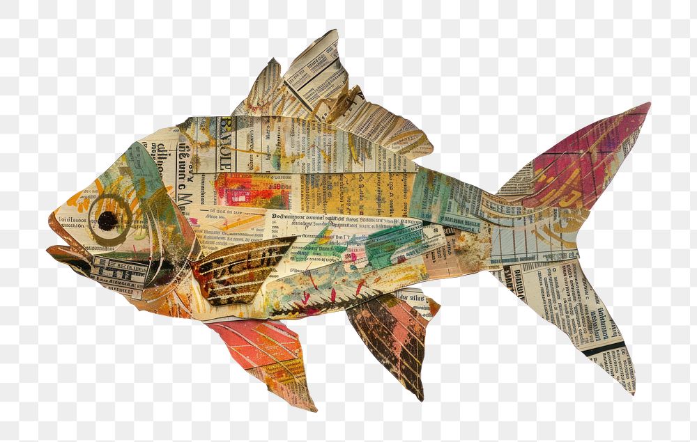 PNG Fish shape collage cutouts | Free PNG - rawpixel