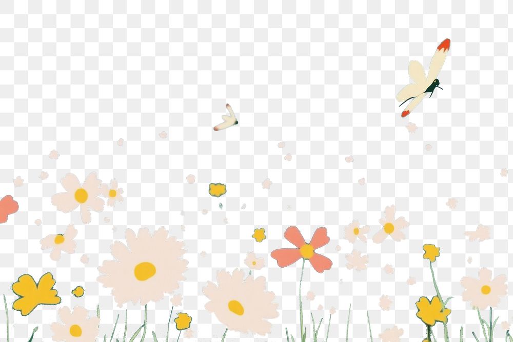 PNG Flower field background flowers | Free PNG - rawpixel