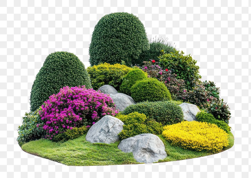 PNG Garden landscape outdoors colorful. | Free PNG - rawpixel