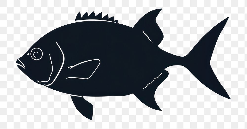 PNG Triggerfish silhouette illustration simple | Free PNG - rawpixel