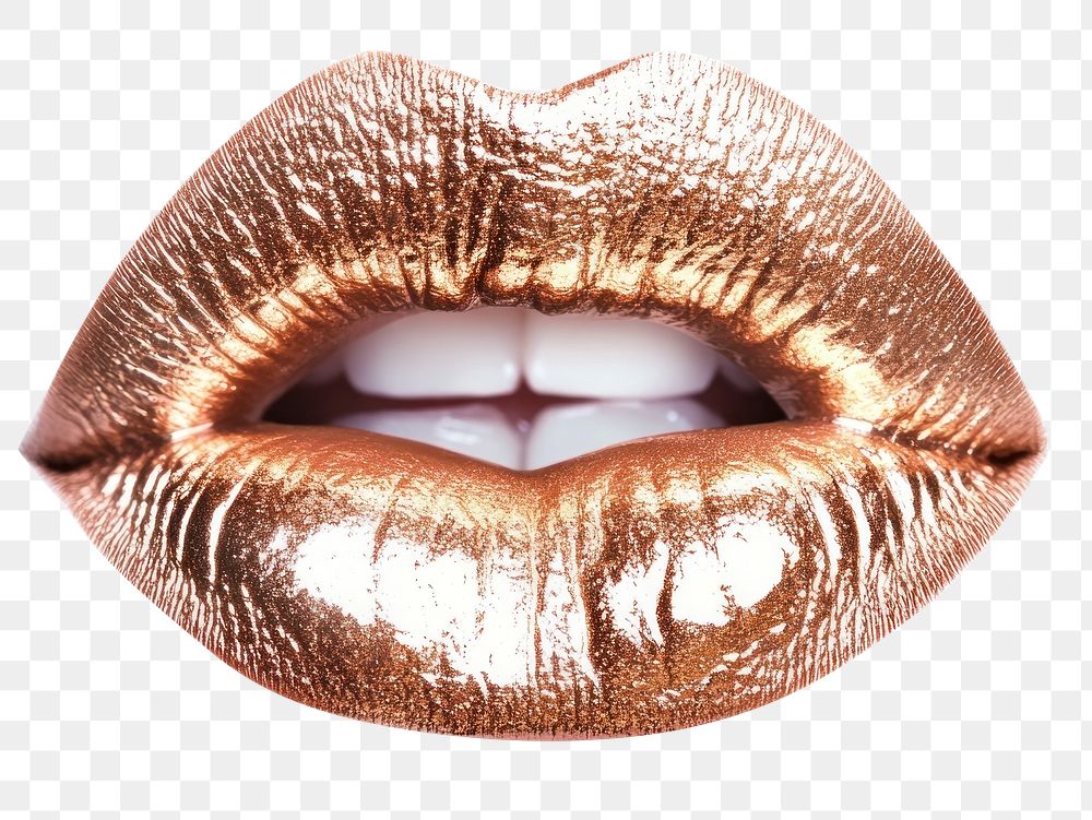 PNG Rose gold lips lipstick | Free PNG - rawpixel