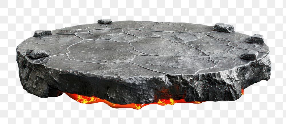 PNG Volcano stone circle podium | Free PNG - rawpixel