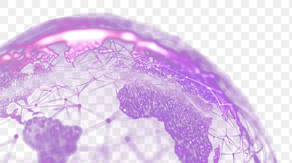 PNG Digital globe purple communication | Free PNG - rawpixel