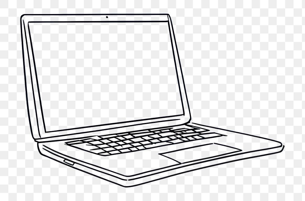 PNG Laptop art computer drawing | Free PNG - rawpixel