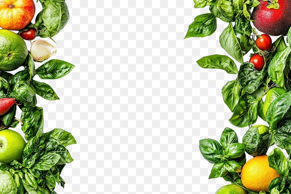 PNG Fresh fruit borders ingredients | Free PNG - rawpixel