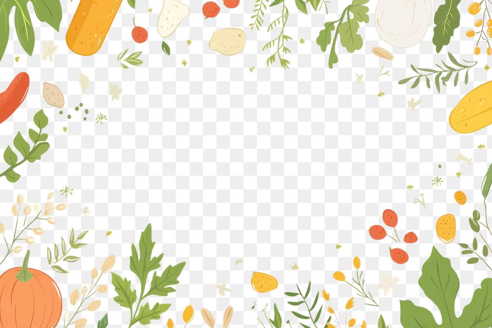 PNG Food Ingredient Border illustration | Free PNG - rawpixel