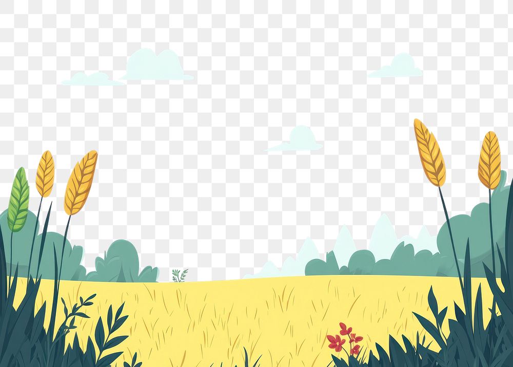 PNG Fresh grains Border illustration | Free PNG - rawpixel