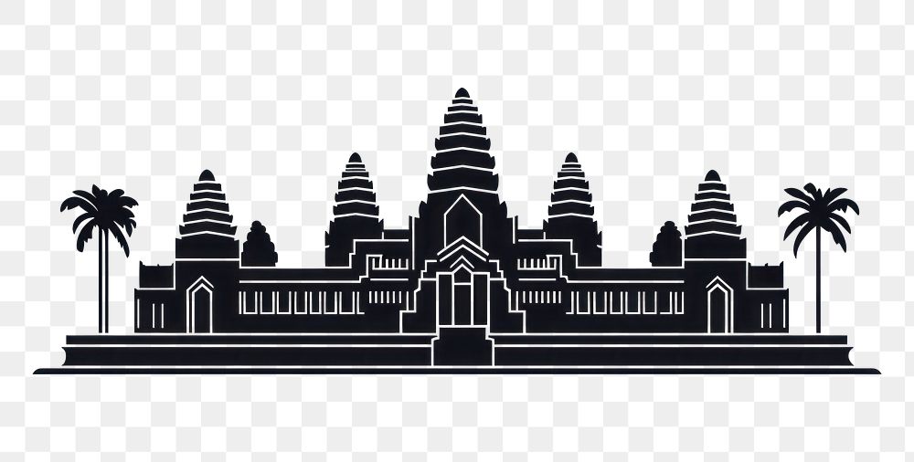 PNG Simple angkor wat linear | Free PNG - rawpixel