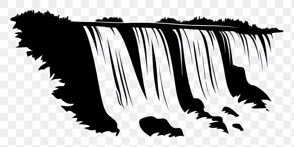 PNG Niagara Falls linear illustration | Free PNG - rawpixel