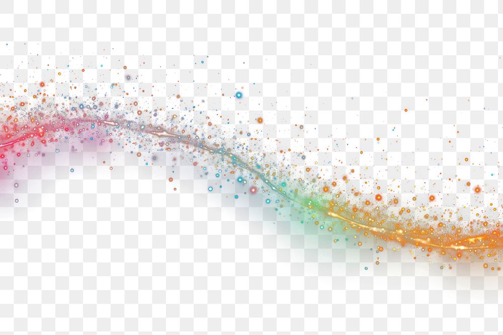 PNG Colorful particle border effect | Free PNG - rawpixel