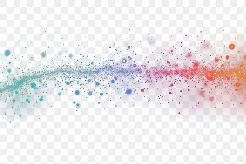 PNG Colorful particle border effect | Free PNG - rawpixel
