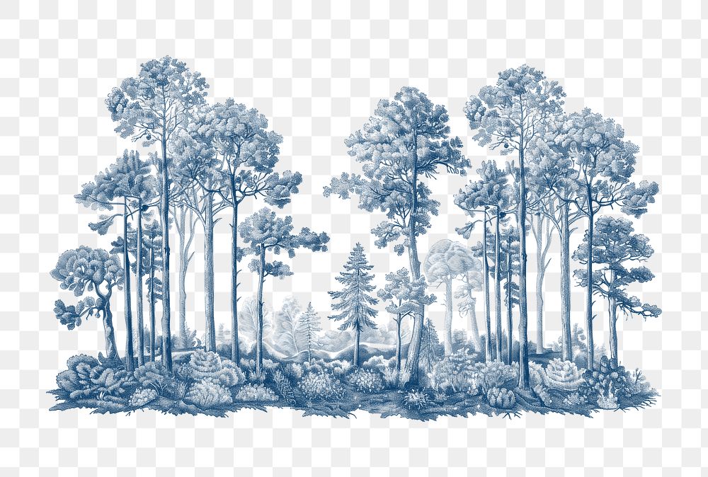PNG Group forest landscape drawing | Free PNG - rawpixel