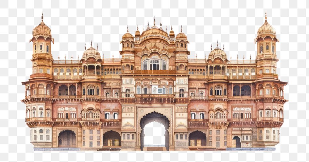 PNG Illustration building palace architectural. | Free PNG - rawpixel