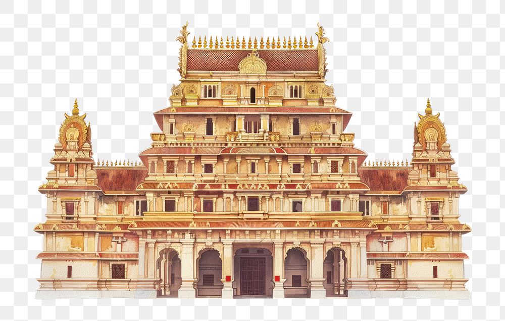 PNG Temple architecture building traditional. | Free PNG - rawpixel