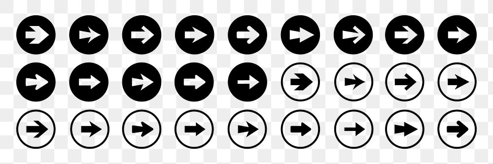 PNG Circular arrow icon set | Premium PNG - rawpixel