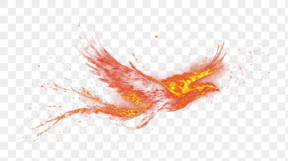PNG Phoenix rising ashes flames | Free PNG Illustration - rawpixel