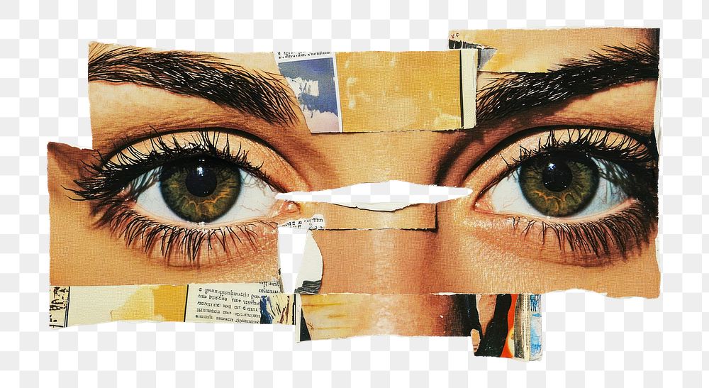 PNG Eyes paper cutout collage | Free PNG - rawpixel