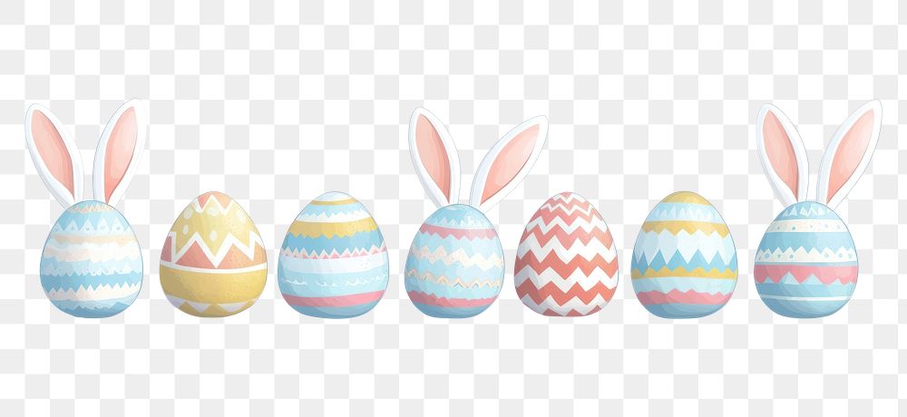 PNG Easter banner eggs colors | Free PNG - rawpixel