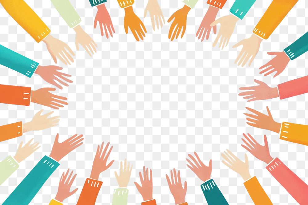 PNG Hands clapping illustration collaboration | Free PNG - rawpixel