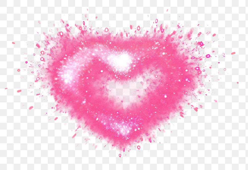 PNG Heart firework glowing symbol | Free PNG - rawpixel