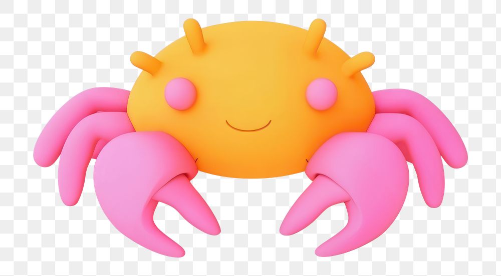 PNG Crab cute invertebrate illustration | Free PNG - rawpixel