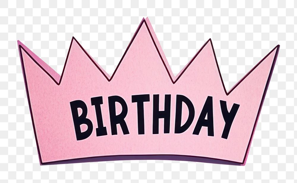 PNG Pink paper crown birthday | Free PNG - rawpixel