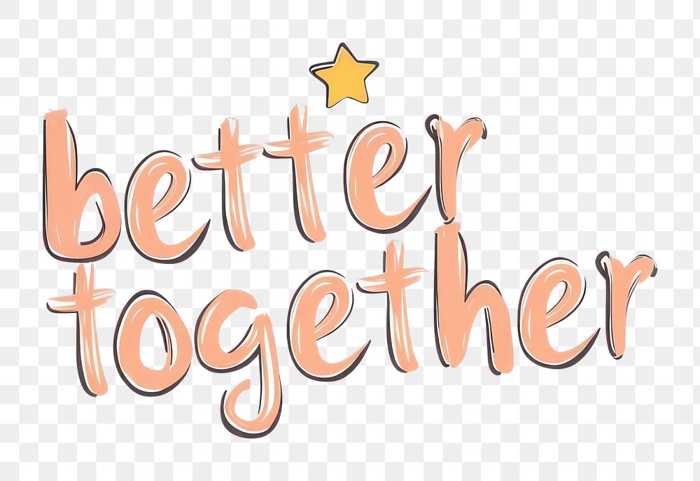 PNG Together better logo star | Free PNG - rawpixel