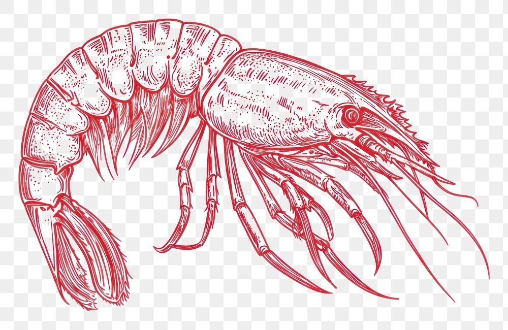 PNG Shrimp illustration seafood drawing. | Free PNG - rawpixel