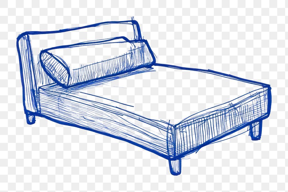 PNG Outline Daybed drawing furniture | Free PNG - rawpixel