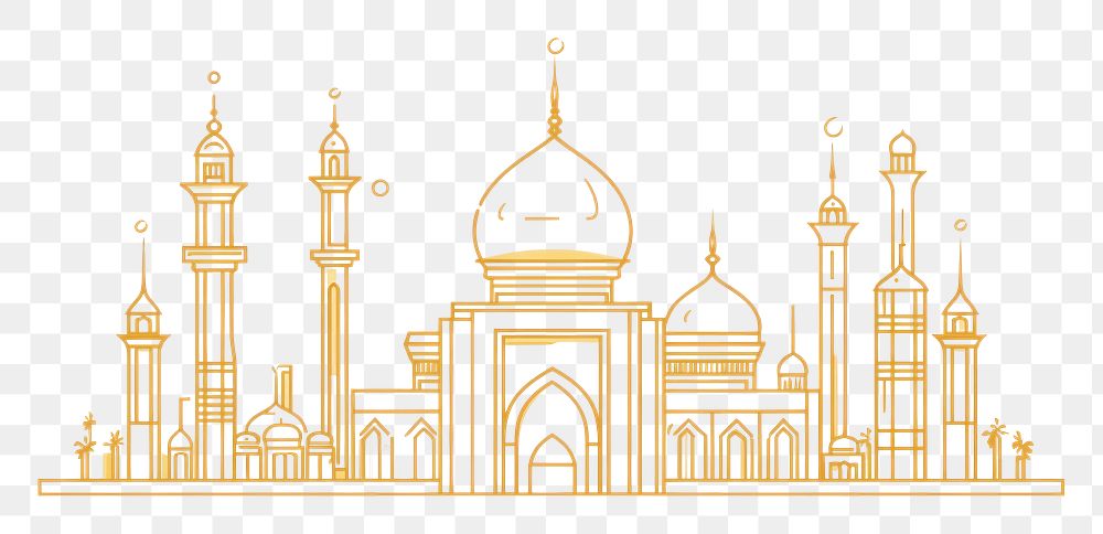 PNG Mosque outline architecture design | Free PNG - rawpixel