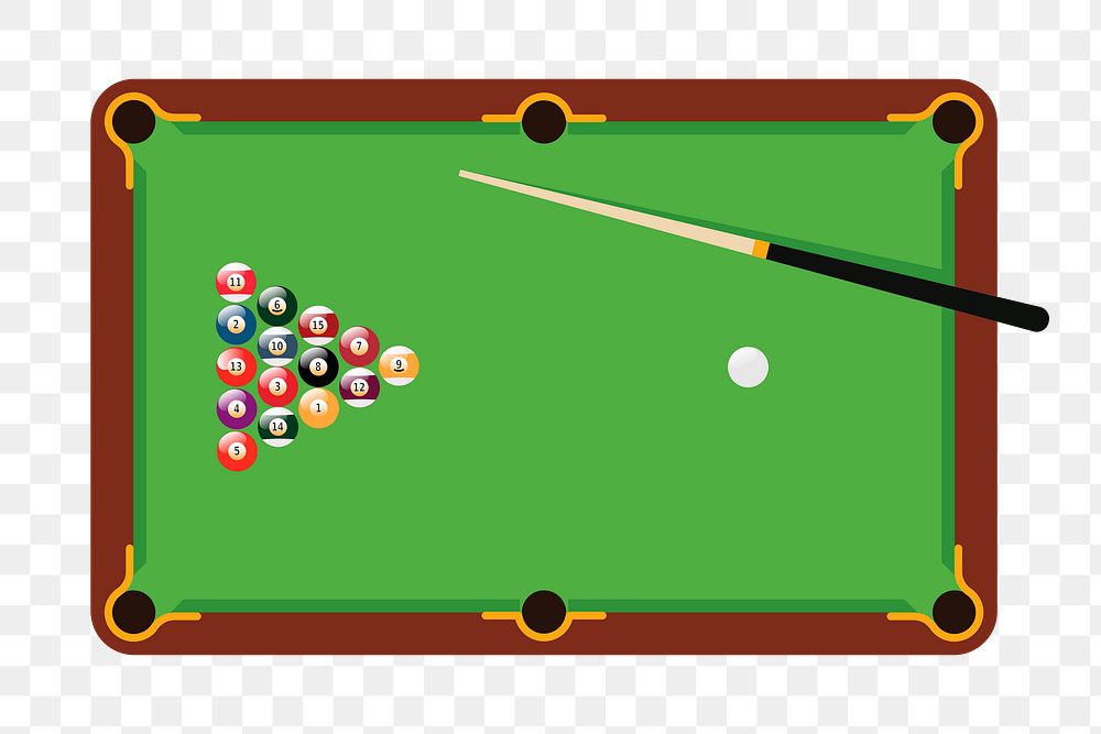Pool table png sticker, sport | Free PNG - rawpixel