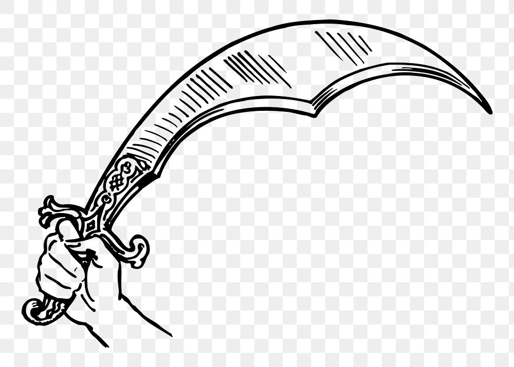 Hand Draw Scimitar Images | Free Photos, PNG Stickers, Wallpapers ...