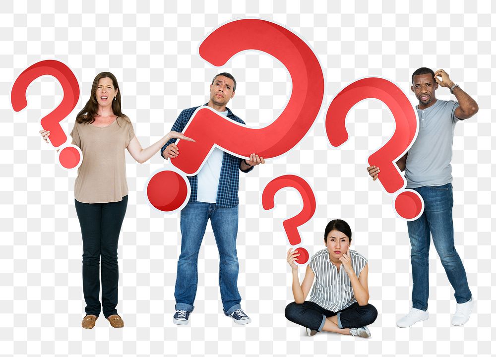 People questioning png sticker, transparent | Premium PNG - rawpixel