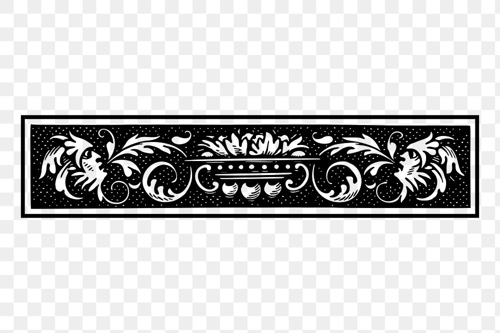 Floral border png sticker illustration | Free PNG - rawpixel