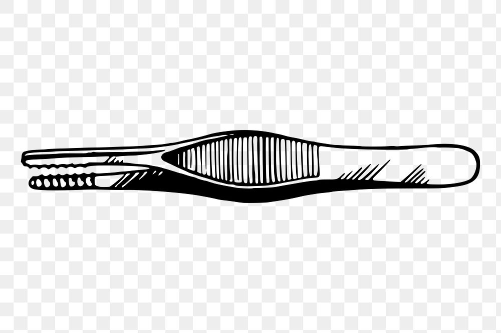 Tweezers png sticker illustration, transparent | Free PNG - rawpixel
