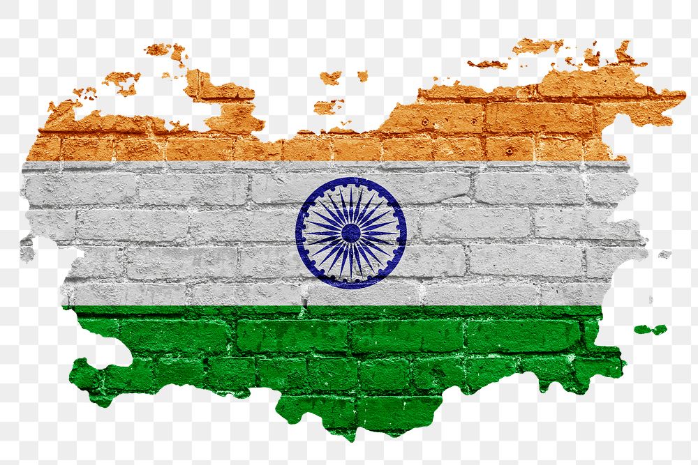 India's flag png sticker, brick | Premium PNG - rawpixel