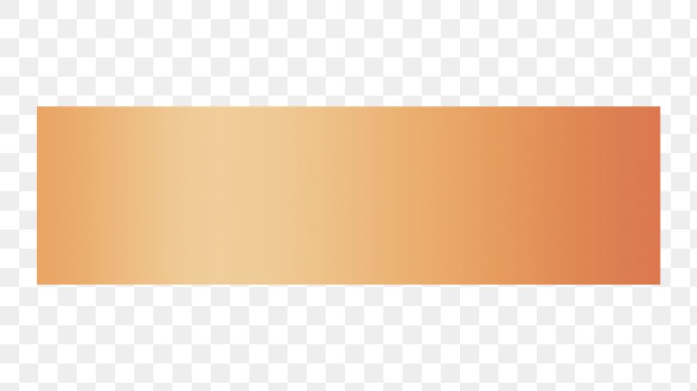 Gradient banner png sticker, orange | Premium PNG - rawpixel