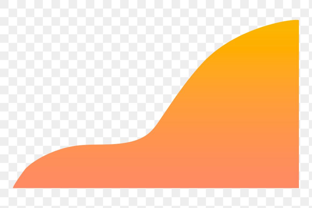 Png orange gradient border sticker, | Premium PNG - rawpixel