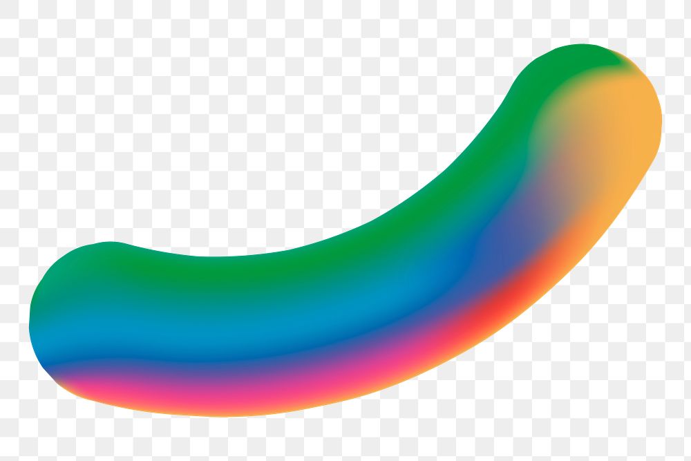 Png abstract gradient shape sticker, | Premium PNG - rawpixel